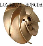 Customized OEM Brass Foundry Castings , Brass Centrifugal Pump Impeller
