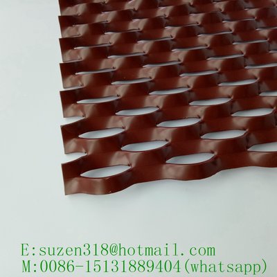 factory price powder coated expanded aluminium wall cladding mesh