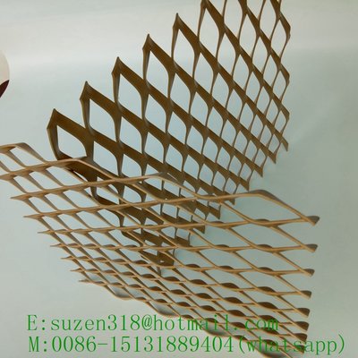 factory price powder coated expanded aluminium wall cladding mesh