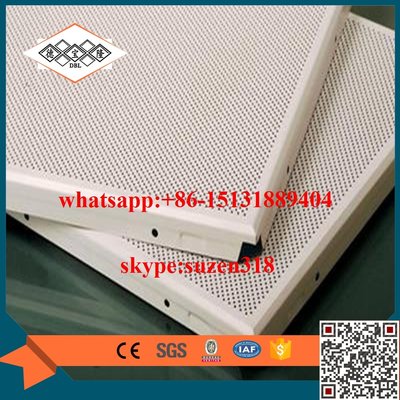 aluminum perforated acoustic ceiling panel for building decoration