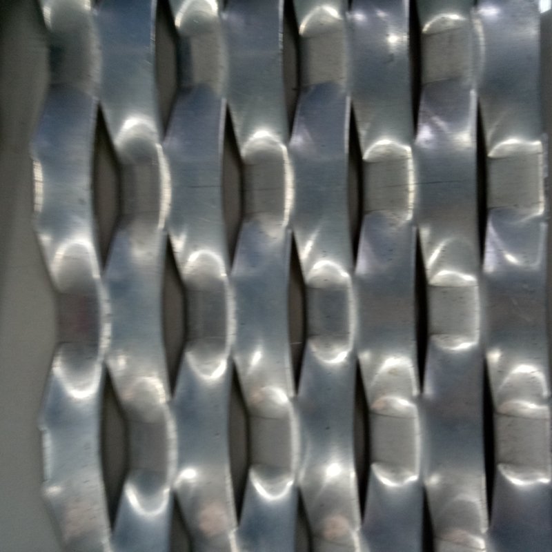 rain proof curtain aluminum expanded facade curtain wall mesh / avoid rain alu mesh
