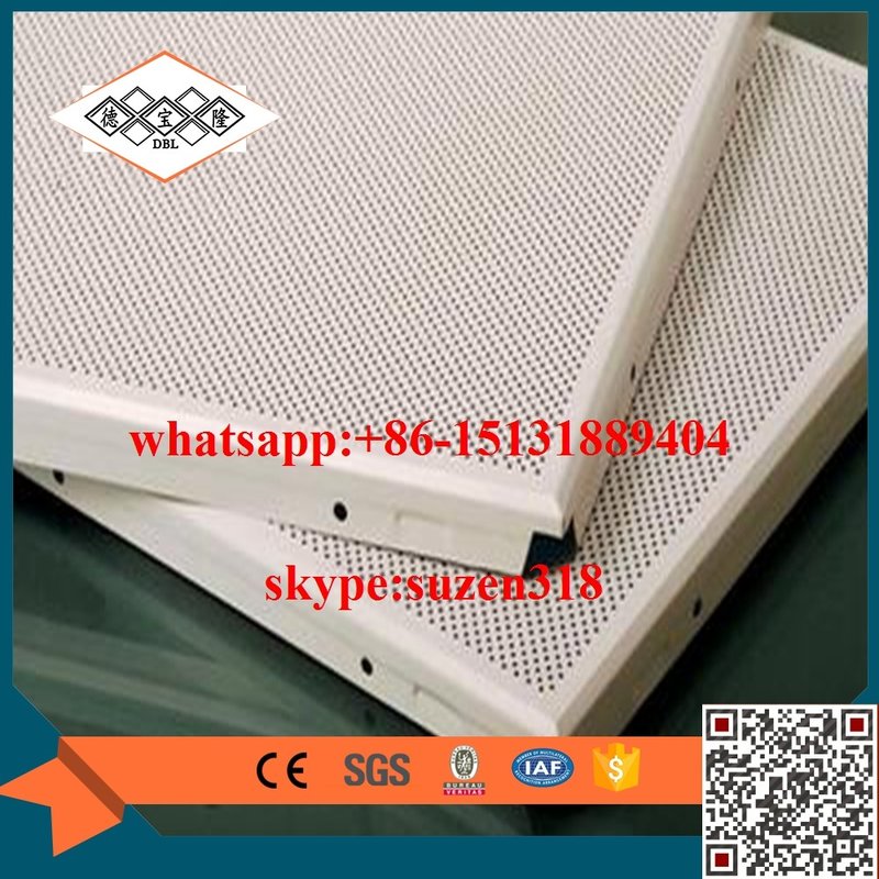 aluminum perforated acoustic ceiling panel for building decoration