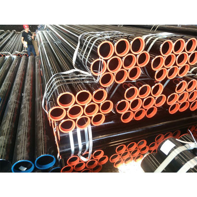 Black Industrial Pipes And Tubes / High Strength Metal ERW Steel Pipe/Sch80 Welded Steel Pipe Thickness 3.9mm API 5L GRB
