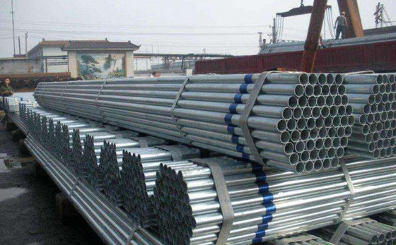 1/2 - 8 Inch Galvanized Steel Pipe , BS Standard Hot Dip Galvanizing ERW Steel Tube/pre galvanized steel pipe/tube