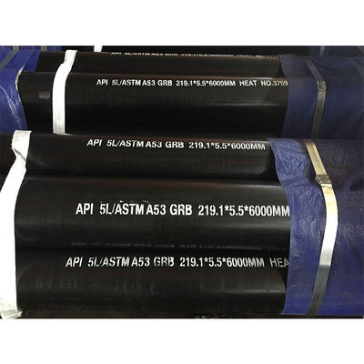 ERW black round steel pipe dn200 welded steel pipe/ASTM A53 / A106 GR.B SCH 40 black iron ERW steel tube