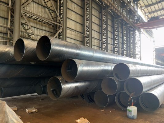 API 5L/ASTM A252/EN10219/AS1163 SSAW water pipe line/spiral welded steel pipe with 3LPE coating/	steel round tube