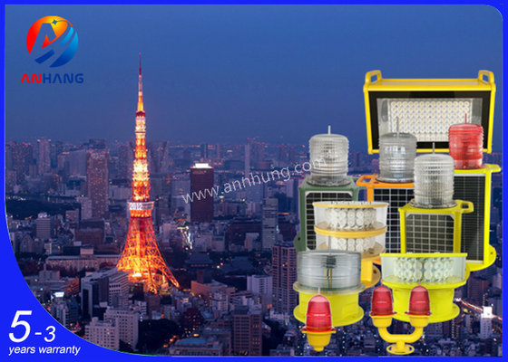 LED Aircraft Strobe Lights , Flashing Warning Lights For Telecommunication Tower
