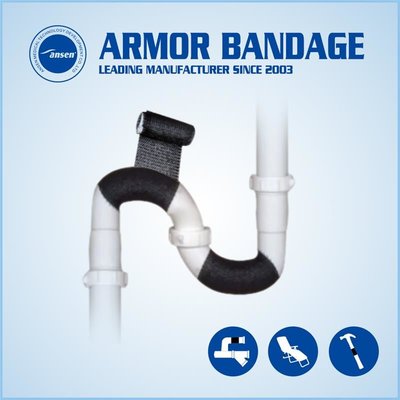 High Industrial Strength Under Armour Fiberglass Material Emergency Leak Pipe Repair Bandage