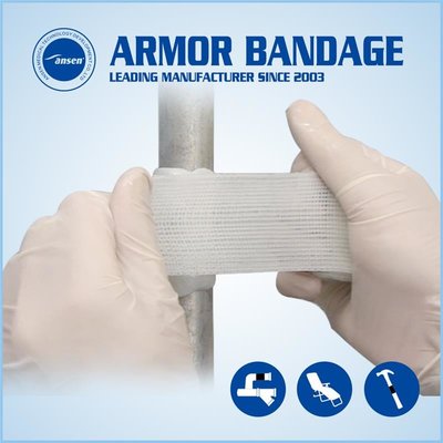 Industrial Black Pipe Repair Bandage Kits with Waterproof Feature Pipe Fix Tape