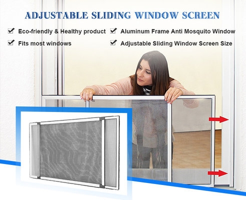 Insect Protection Profile Retractable Sliding Mesh Fly Screen Window