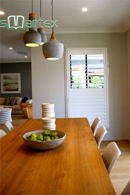 Louver PVC Plantation Window Shutters L Frames 63mm 89mm 114mm