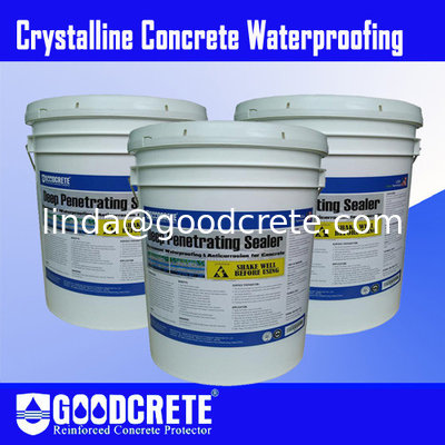 Crystalline Concrete Waterproofing, Surface applied
