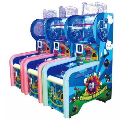 Kids Cannon Paradise Ball Shooting Arcade Machine , Coin Operated Arcade Machine