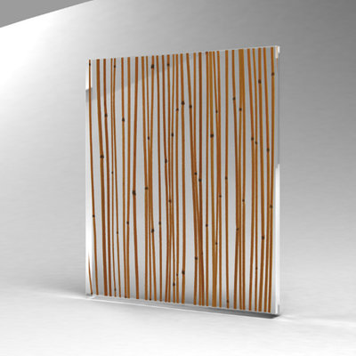 Aluminium Frame Art Laminated Glass Requirements Wall Textured PVB Long Lifespan