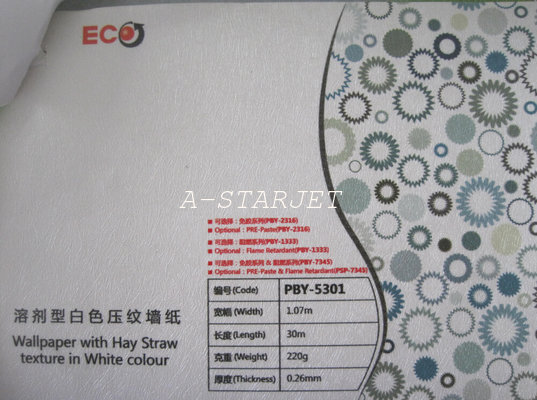 Wallpaper Solvent Inkjet Printing Media For Hotel Decoration