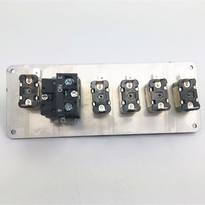 12V Racing Race 4 Blue& 1 Red LED Toggle Switch Button Panel Engine Start