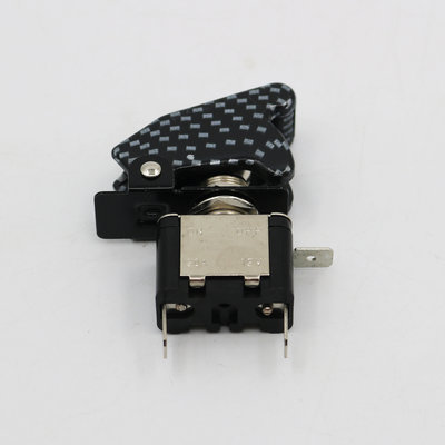 12V 20A Red LED Light SPST ON/OFF Rocker Toggle switch for Car Truck Boat with carbon fiber cap