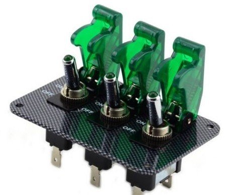 DC 12V Racing Car LED Toggle Switch Panel