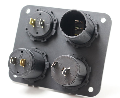 Dual USB Charger Power Socket Outlet Plug Charging Panel Mount Car Motorcycle