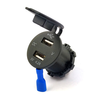 LED Display DC 5V 4.2A Dual USB Car charger socket with Voltmeter for marine SUV TRUCK BUS
