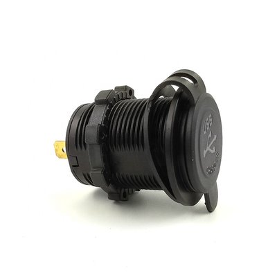 Dual USB Port 5V 2.1/2.1A Charger Socket Adapter For Car Motorcycle Bus Marine
