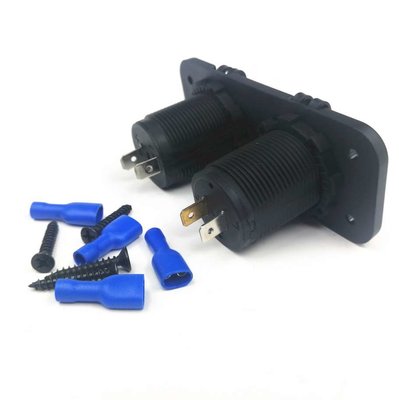 Hot Selling Dual USB 3.1A Outlet Port Socket with Two Hole Panel 12V-24V Power Socket