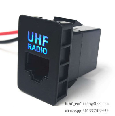 RJ45 Adaptor Blue LED Suits Toyota UHF RADIO Switch Panel Socket