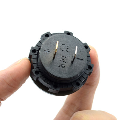 Waterproof Voltmeter, Mini Digital Display Voltage Meter DC 12V-24V Green LED Tester for Car