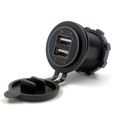 China Factory Full Waterproof 3.1A/4.2a Car Mobile phone Charger used on bus motorcycle marine