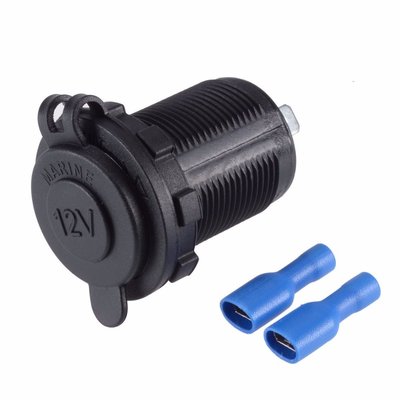 Waterproof LED Digital Indicator Power plug car cigarette lighter socket for DC 12-24V Car SUV ATV UTV Marine Boat