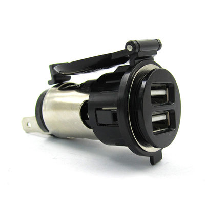 Automotive application Sockets Car Motor Metal Surface Cigarette Lighter Power Socket 12V