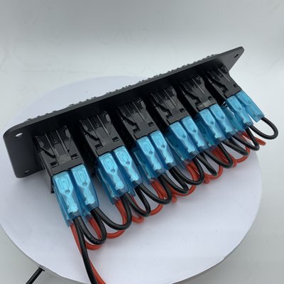 6 Gang Blue LED Waterproof Rocker Switch Panel Breakers Car Marine Boat RV 12V-24V