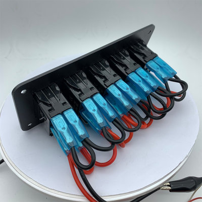 5pin on-off 5 Gang Blue LED 12V Rocker Switch Control Panel Circuit for Car Boat