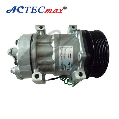 24V Auto AC Compressor 7h15 , Volvo Truck Air Compressor R134a PV8