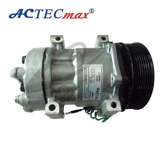 24V Auto AC Compressor 7h15 , Volvo Truck Air Compressor R134a PV8