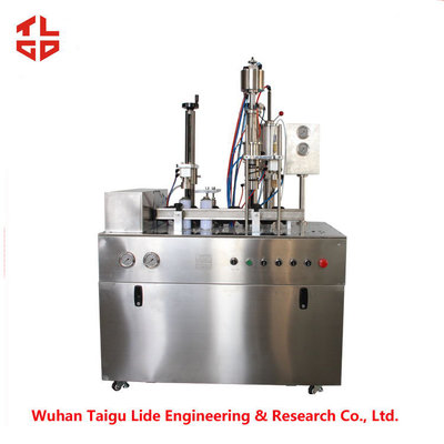 Semi Automatic Aerosol Spray Filling Machine for Leather Cleaner 0.65-1.0Mpa