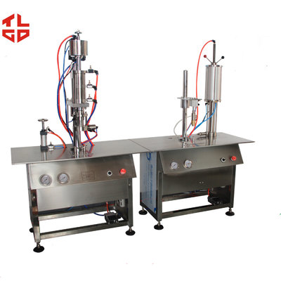 Semi-Automatic Bag On Valve Aerosol Filling Machines for Avene Cosmetic Sprays