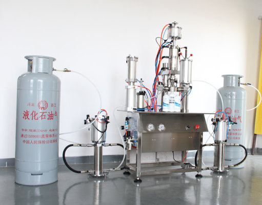 Auto Aerosol Spray Filling Machines For Refrigerant / R134a / Under Cap / Freon