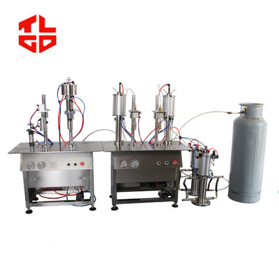 Stainless Steel LPG Gas Filling Machine For Cassette Can / Refrigerant Can / Altitude Gas Can
