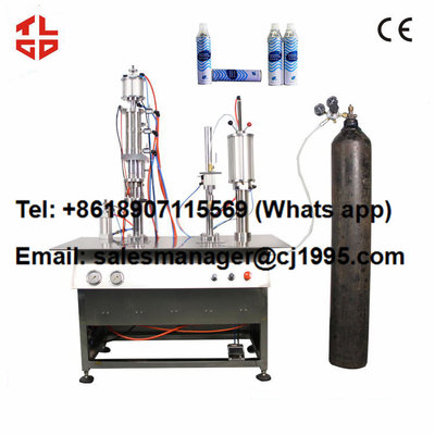 Oxygen Gas Fresh Air Vacuum Crimping And Gas Filling Machines