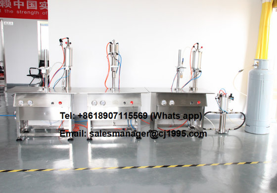 Asthma Spray Aerosol Filling Machine Semi Automatic 316 Stainless Steel