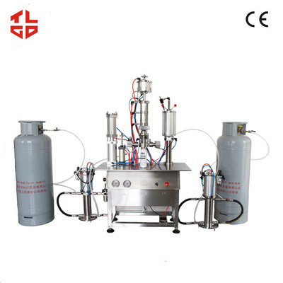 Automatic Under Cap Refrigerant Filling Machine , Aerosol Spray Filling Machine