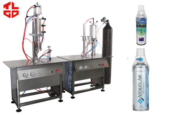 Semi Automatic Aerosol Filling Machine For Fresh Air / Canned Oxygen Spray
