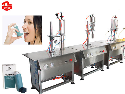 Auto Aerosol Filling Machine for Bronchial Asthma Spray 10-50ml