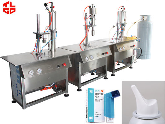 Nasal Spray Filling Machine Sealing Machine , Small Dose Gas Filling Machine