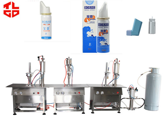 Industrial Aerosol Filling Machine For Pharmaceutical Dose Inhaler Asthma Spray