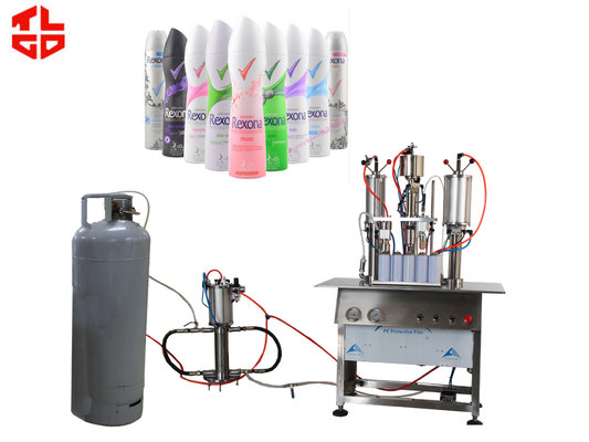 3 In 1 Aerosol Body Spray Filling Machine , Deodorant /  Perfume Filling Machine