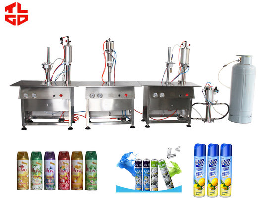 Spray Can Air Freshener Filling Machine , Perfume Bottle Filling Machine