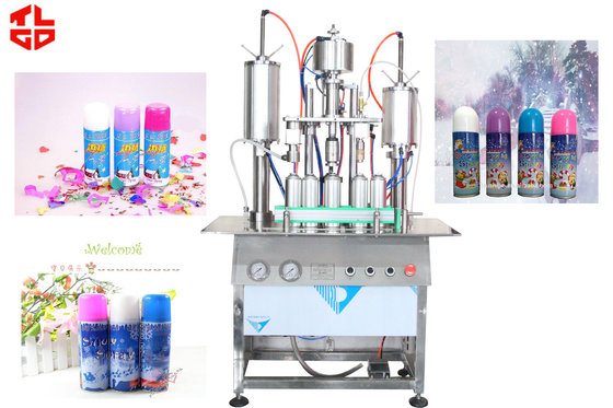 Aerosol Filling Machine For Party Snow Spray, Aerosol Filling Equipments