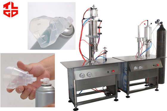 Oxygen / Canned Fresh Air Filling Machine Production Line Oil Free Semi Automatic